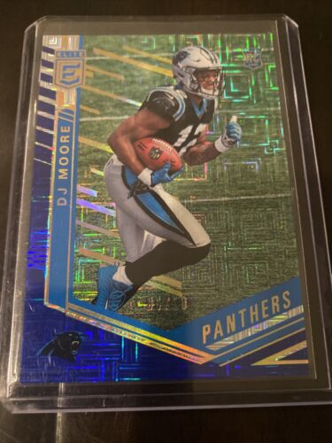 2018 Donruss Elite DJ Moore Rookie Card RC Carolina Panthers WR 6/10 ...