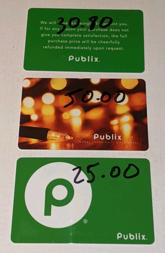 Publix Gift Card $105.80 Total | eBay