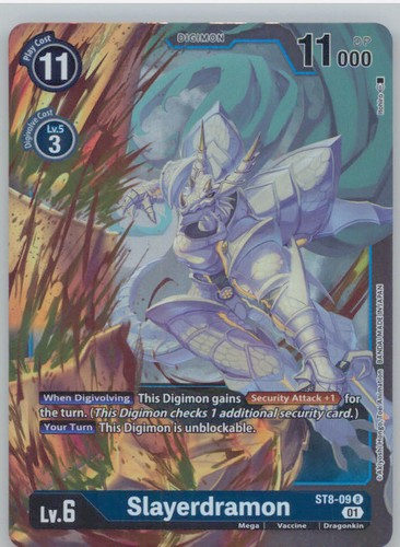 Digimon TCG Slayerdramon ST8-09 R Foil Starter Deck 08: Ulforce ...