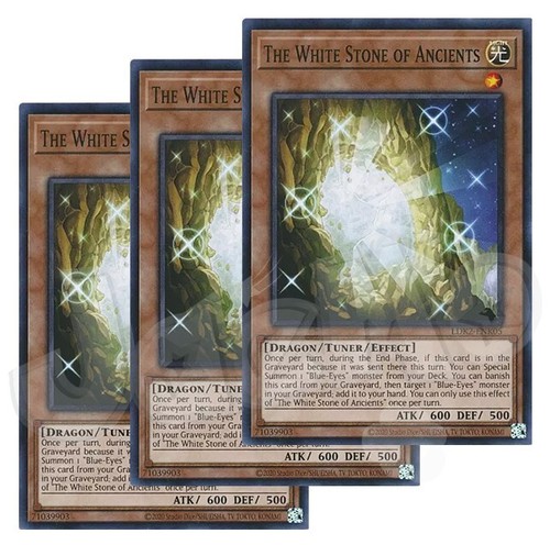 Yugioh - The White Stone of Ancients x 3 - NM - Plus Free Holo Card | eBay