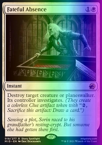 MTG Magic the Gathering Fateful Absence (18/553) Innistrad Midnight ...