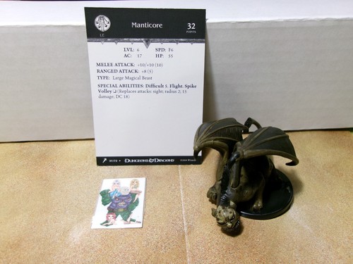 =Dungeons and Dragons D&D GIANTS OF LEGEND Manticore 37/72 with card ...