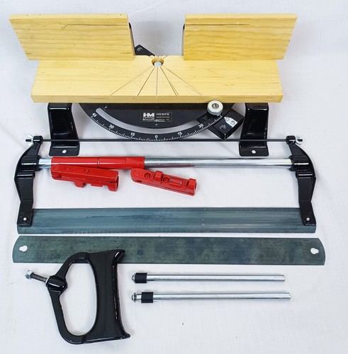 Miter Box with Saw All Angles Full Range w 2 Blades - HMC Hempe Model ...