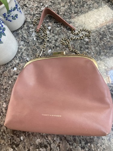 Tammy & Benjamin leather EMMA Mauve Rose Mini Crossbody Clutch | eBay