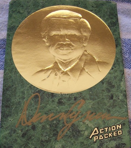 Denny Crum certified signed card 1994 Action Packed Hall of Fame HOF ...