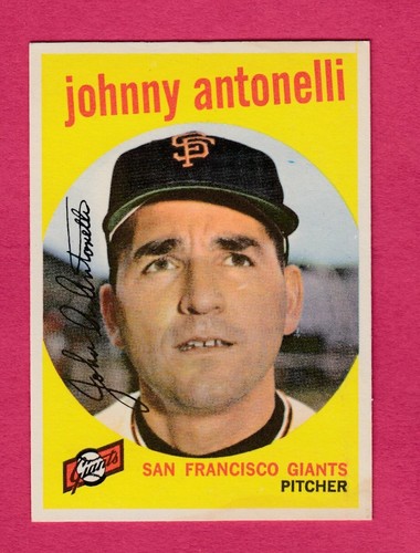 1959 Topps Baseball Card # 377 Johnny Antonelli -- Giants (EX) | eBay