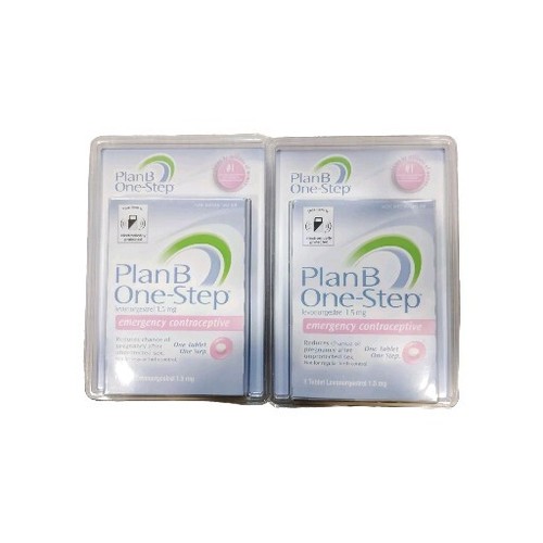 2 Pack-Plan B One Step Emergency Contraceptive 2 Tablet- Exp- 01/2027 ...