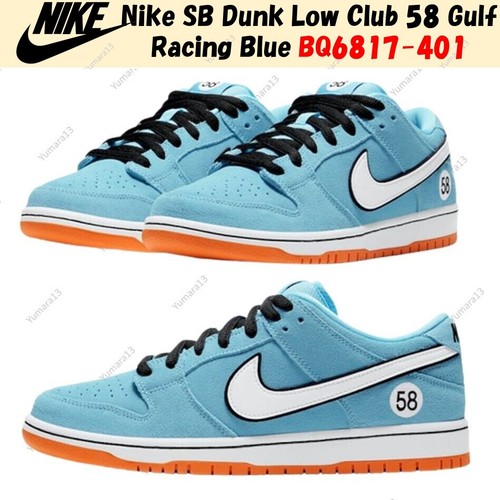 Nike SB Dunk Low Club 58 Gulf Racing Blue BQ6817-401 US 4-14 Brand New ...