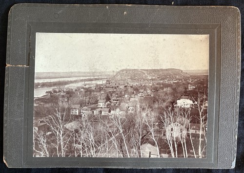 Vtg Photo Red Wing MN City Vies Scene Barn Bluff 1898 Early Minnesota ...