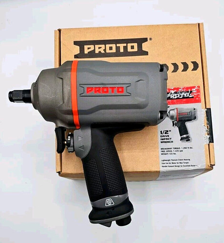Proto J150WP 1/2" Drive Air Impact Wrench Tool Titanium 1260 Max Torque ...