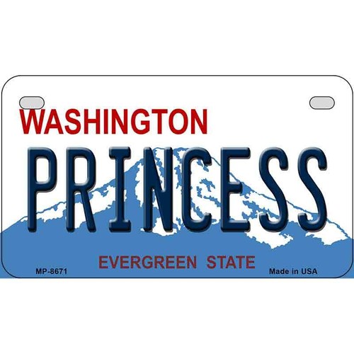 Princess Washington Novelty Metal Motorcycle Plate MP-8671 | eBay