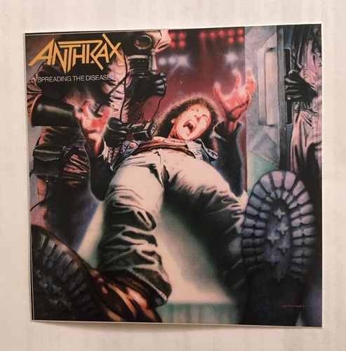 Anthrax Sticker - Spread The Disease | eBay