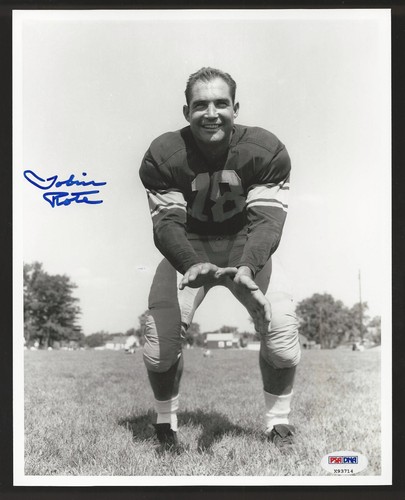 Tobin Rote Packers Signed Auto 8x10 Photo PSA/DNA Certified Autograph ...