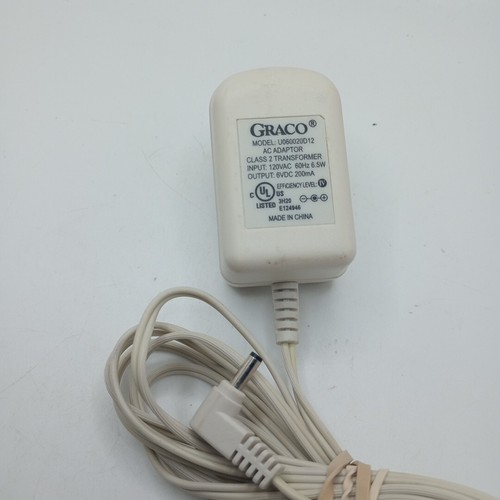 #Q) Graco Model U060020D12 Class 2 Power Supply Adaptor 6.0VDC 200mA | eBay