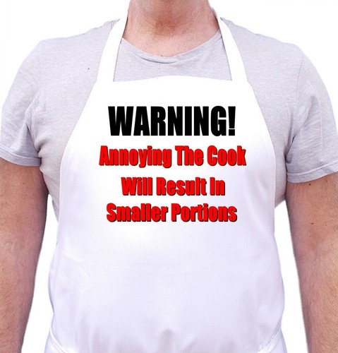 Funny Novelty Apron Annoying The Cook Kitchen Cooking Aprons by ...