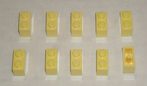LEGO NEW 1x2 Bright Light Yellow Brick (10x) 6014504 6022083 Brick 3004 ...