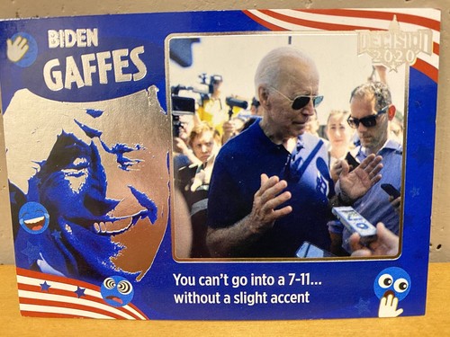 2020 DECISION TRADING CARDS BIDEN GAFFES CARD #GAF-1 | eBay