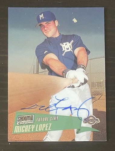 2000 Topps Stadium Club Chrome #215 Mickey Lopez Milwaukee Brewers ...