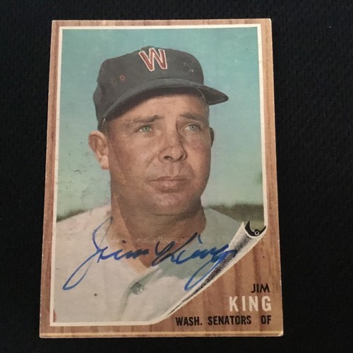 Autographed 1962 Topps Jim King DEC. 2015 #A-1 | eBay