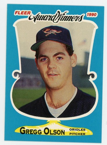 1990 FLEER AWARD WINNERS #24 OF 40 - GREGG OLSON - ORIOLES | eBay