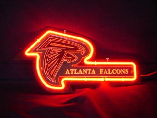 3D Carved Neon Sign 14" Atlanta Falcons Light Lamp Decor Artwork Hand ...