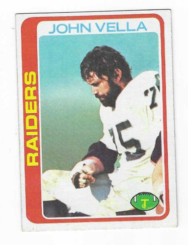 1978 TOPPS JOHN VELLA #326 OAKLAND RAIDERS | eBay