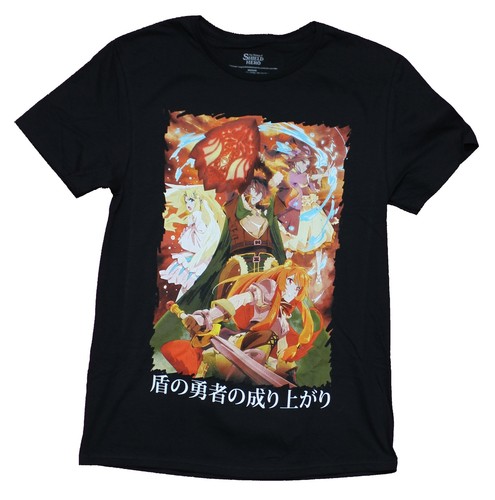 The Rising of the Shield Hero Mens T-Shirt - Key Art Character Collage ...