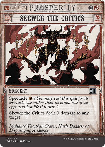 Skewer the Critics (FOIL) x1 - MTG Breaking News OTP #26 | eBay UK