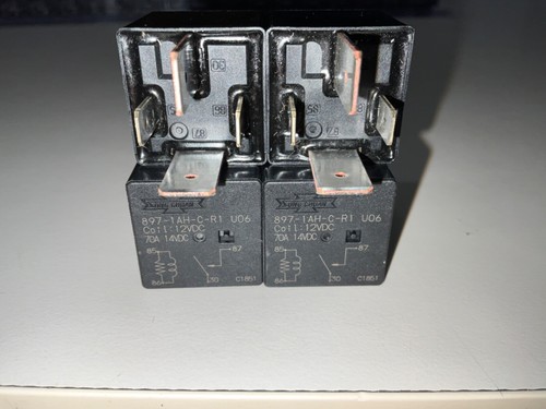 (PACK OF 4) Song Chuan Relay 897-1AH-C-R1-U06-12VDC 70A 12VDC with ...