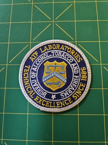 ATF Federal Police Alcohol Tobacco Firearms Technical Lab Patch ...