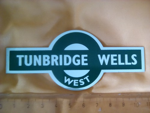 British Railways Totem Station Sign Fridge Magnet TUNBRIDGE WELLS WEST ...