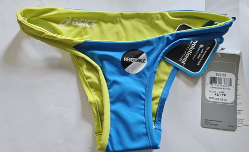 NEW Asics Bikini Swim Bottom Womens Kaitlin Blue Ladies size XS | eBay