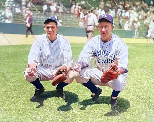 GQ13 Bill Dickey Yankees- Gaby Hartnett Cubs 8x10 11x14 16x20 Colorized ...