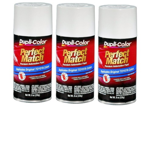 3 Cans-Duplicolor BTY1556 For Toyota Code 040 Super White II Aerosol ...
