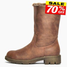 Brown Fur Lined Boots for sale | eBay