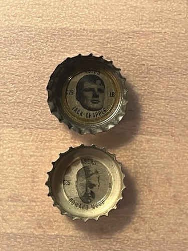 1966 Coke NFL San Francisco 49ers Bottle Caps Lot Of 2 Jack Chapple ...