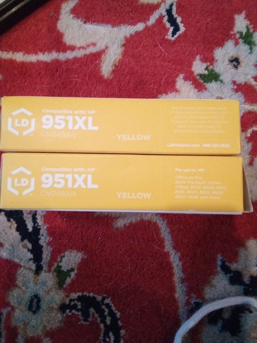 Ld 951xl Yellow 2 Pack Cartridges Cno48an sealed | eBay