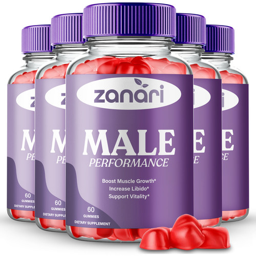 (5 Pack) Zanari Gummies for Men, Advanced Zanari Male Gummy Natural ...