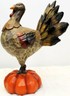 Fall Thanksgiving Basket Wall Hanging Heavy Metal Turkey Figurine | eBay