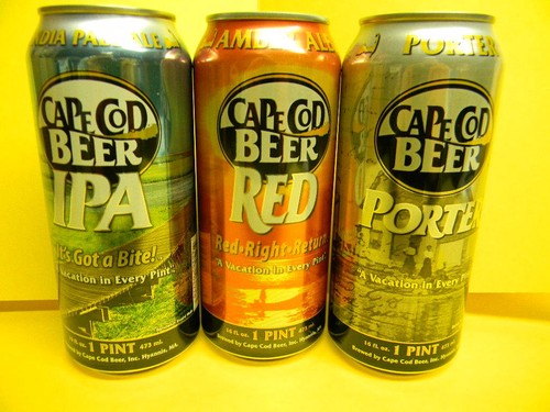 "3" CRAFT CAPE COD PORTER RED IPA BEER CAN SET HYANNIS MASSACHUSETTS ...