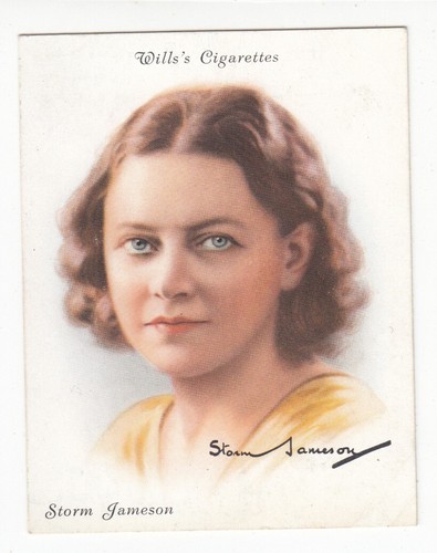 STORM JAMESON Vintage 1937 Author Trade Card | eBay