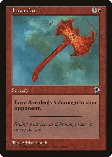 MTG Magic the Gathering Lava Axe (137/250) Portal LP | eBay