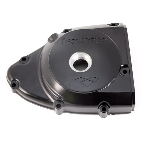 Left Engine Casing with Lexmoto logo Black Steet Motorcycle Alloy Unit ...