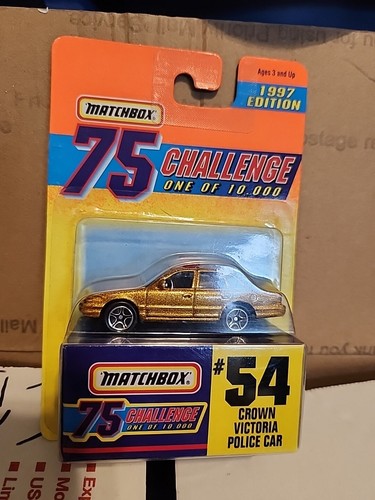Matchbox 1997 75 Challenge Crown Victoria Police Car #54,Die Cast (B49 ...