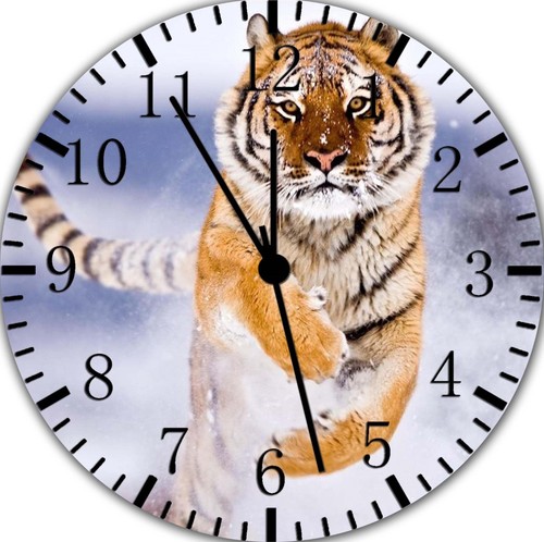 Beautiful Tiger Frameless Borderless Wall Clock Nice For Gifts or Decor ...