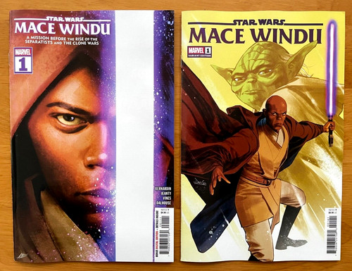 STAR WARS MACE WINDU #1 MAIN + DAVI GO VARIANT MARVEL COMICS NM | eBay