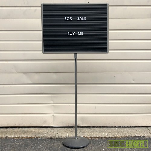 Quartet Adjustable Magnetic Letter Sign Pedestal Board - 20" x 16 ...