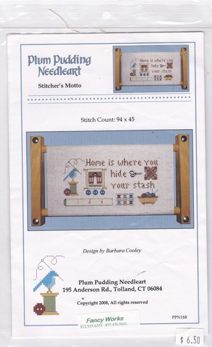 CROSS STITCH PATTERN - STITCHER'S MOTTO | eBay