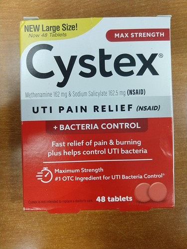 Cystex Urinary Pain Relief Tablet 48 Tabs Max Strength (Exp. 11/24 ...