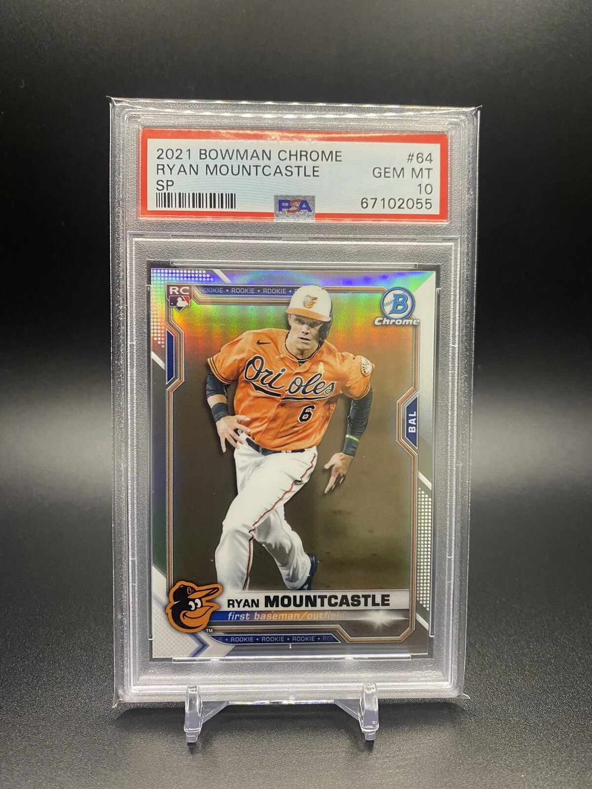 Ryan Mountcastle 2021 Bowman Chrome #64 SP Rookie Image Variation Price ...